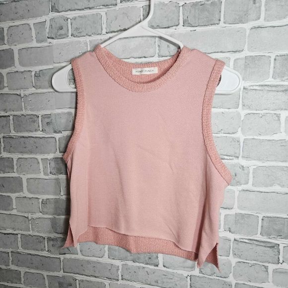 Honey Punch | Tops | Honey Punch Size S Light Pink Crop Top | Poshmark